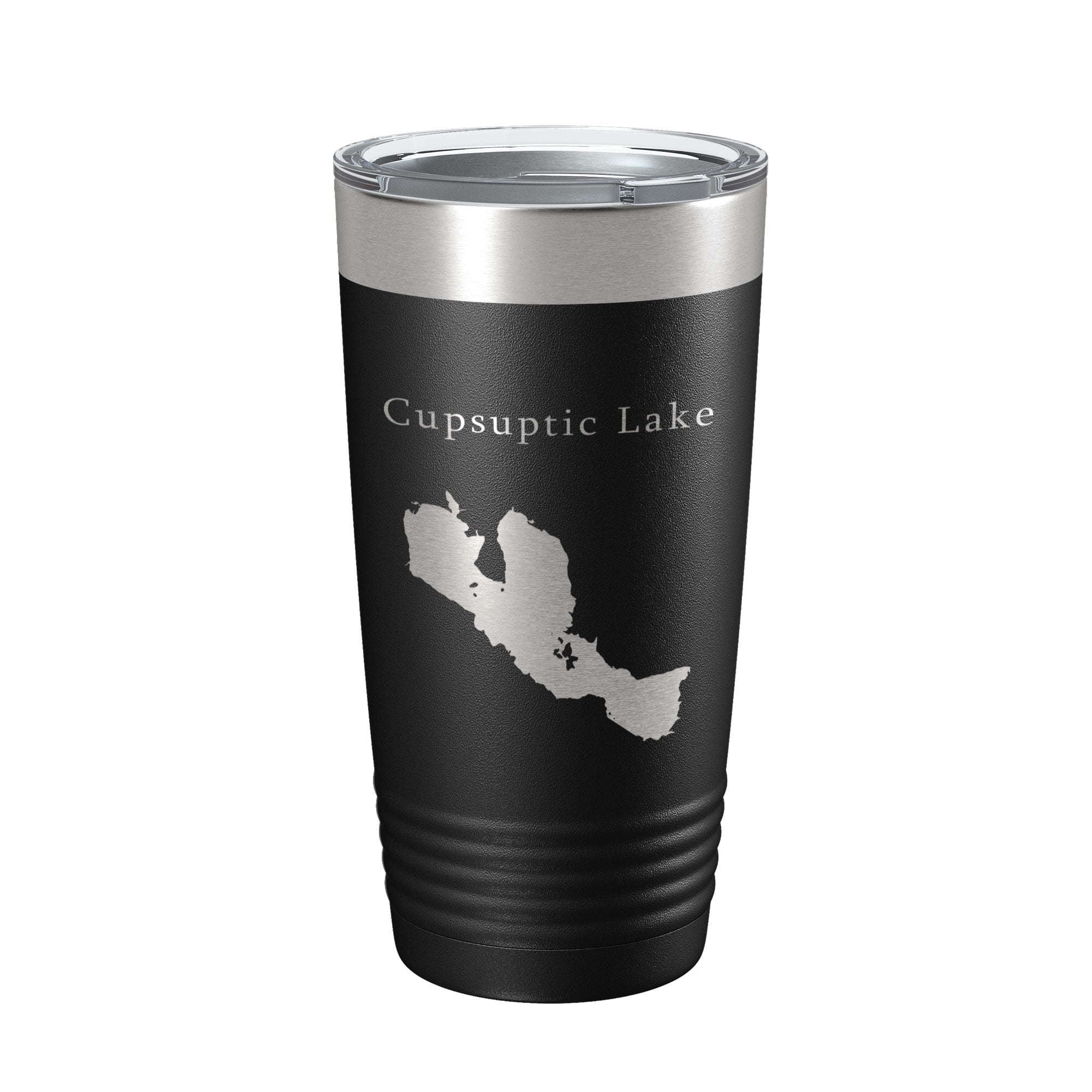 Cupsuptic Lake Map Tumbler Travel Mug Insulated Laser Engraved Coffee ...