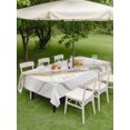 Abstract Art Rectangle Outdoor Tablecloth with Umbrella Hole Vintage ...