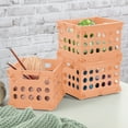 Sterilite Mini Crate Plastic - Icy Peach - Storage Solution - Walmart.com