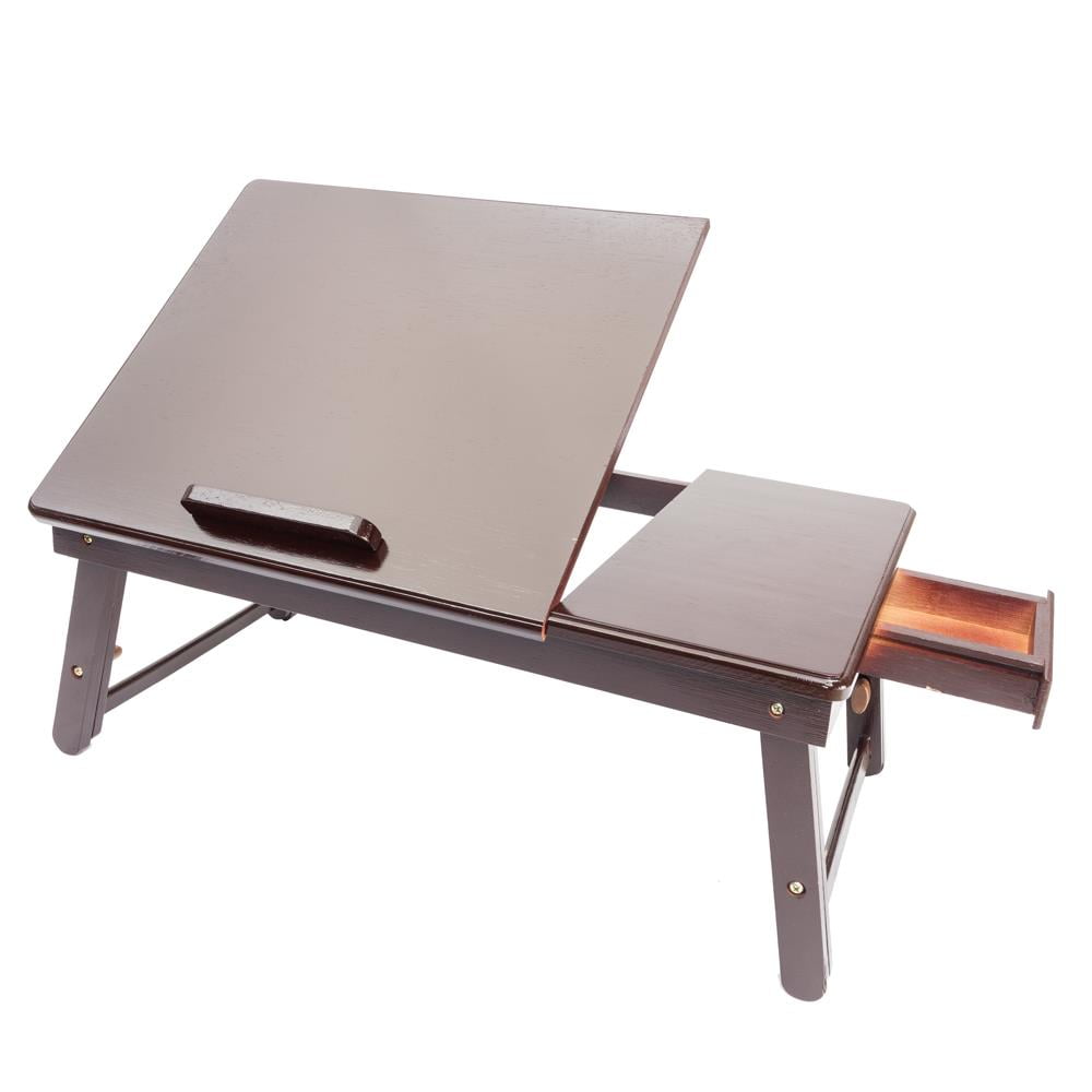 Winado Wood Folding Lap Desk Tray Table Drawer - Walmart.com