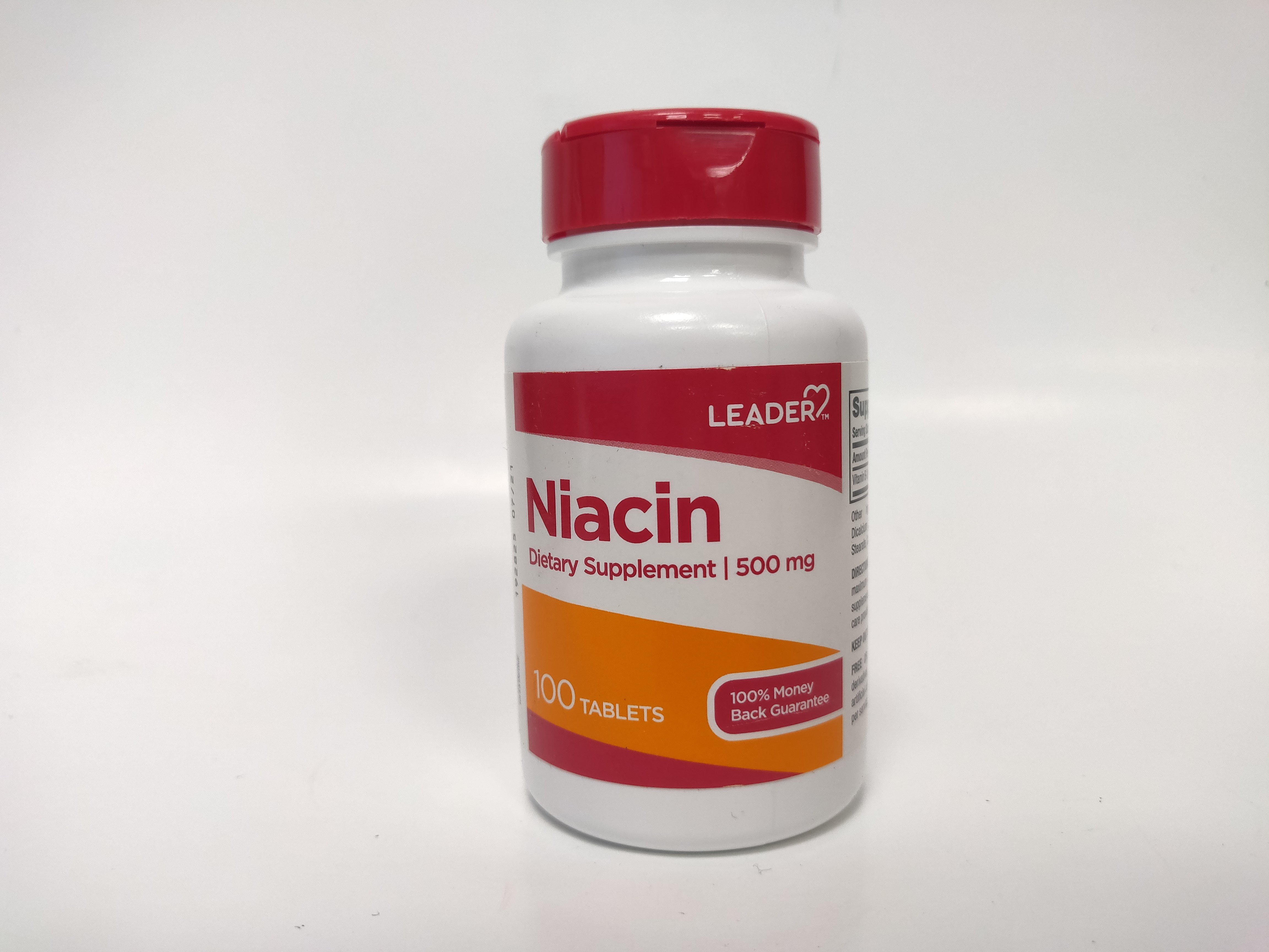 Leader Niacin 500mg - 100 tablets - Walmart.com