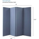 VersiFold Acoustical Room Divider 96"Wx2"Dx79.2"H - Walmart.com