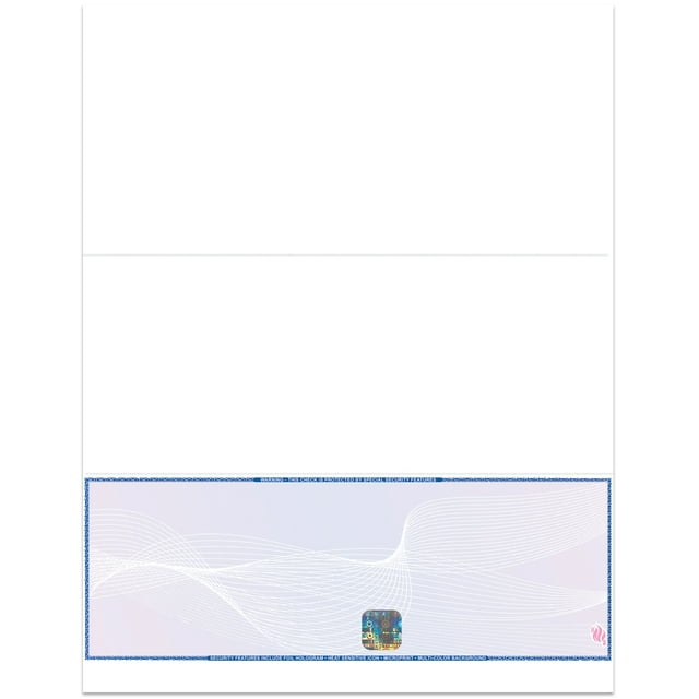 EZ Checks Blank Hologram High Security Business Checks | Check at ...