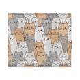 Cartoon Kitten Door Curtain Sheer Privacy Light Filtering Window Panel ...