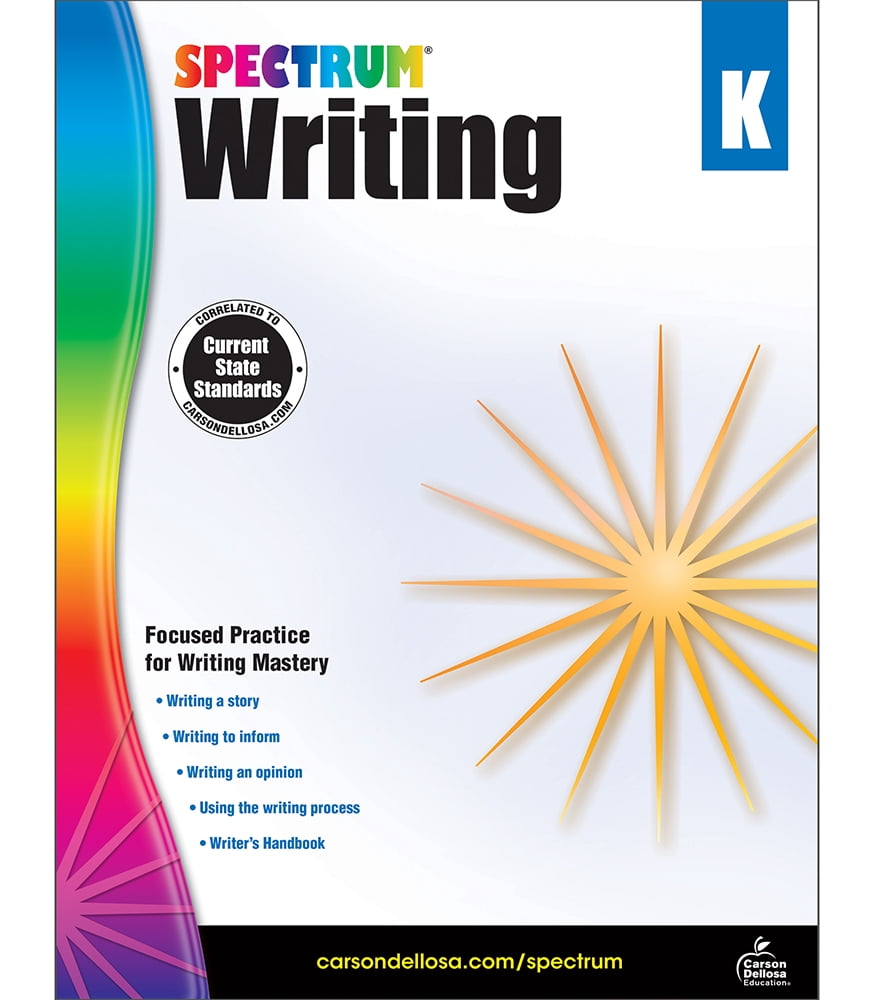 Spectrum Writing Workbook New Edition Kindergarten 128pgs