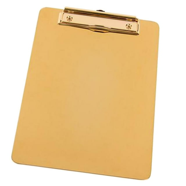 Clipboard Paper Holder metal Clipboard Golden, S S - Walmart.com