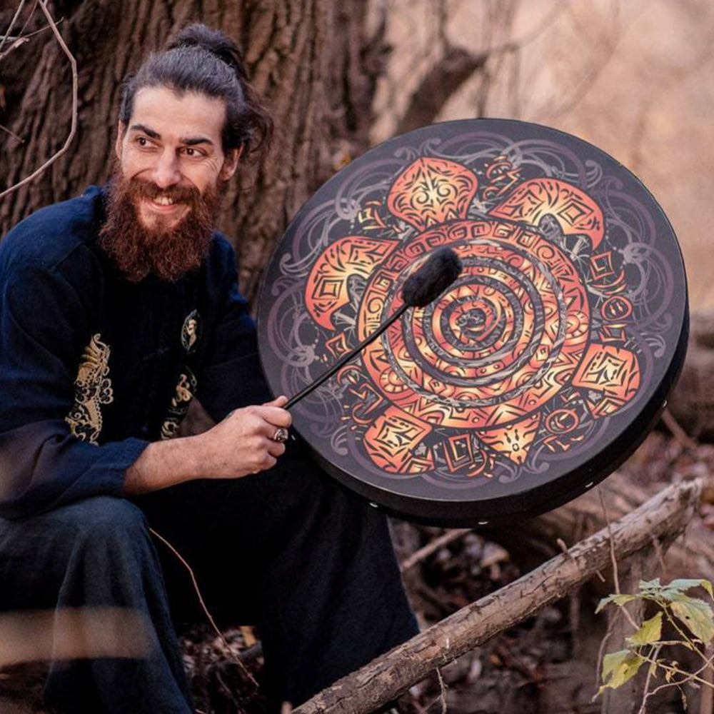 Hand Drum, Handmade Shamanic Drum Musical Percussion Instrument ...