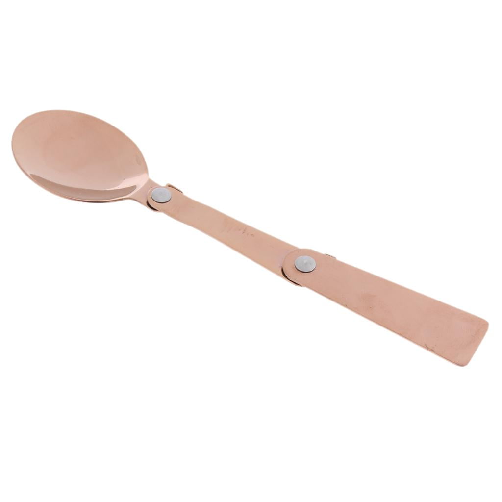 Hiking Camping Cook Picnic Foldable Spoon Stainless Steel Fork with ...