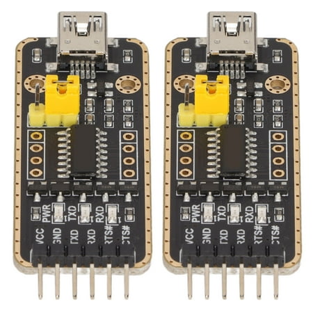 USB To UART Ttl Adapter, Immersion Black Gold Serial Converter Module 2 ...