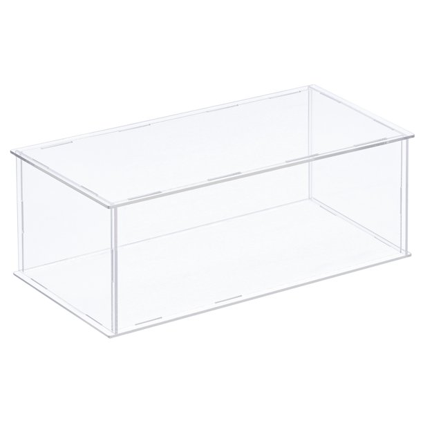 Acrylic Display Case Plastic Box Cube Storage Box Transparent Assemble ...