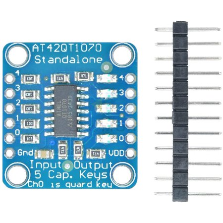 AT42QT1070 Standalone 5 Keys Capacitive Touch Sensor Breakout Module 5 ...