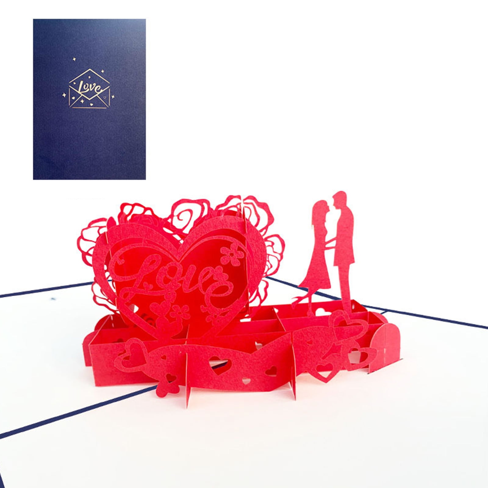Sofullue Love Heart for Pop Up Valentines Day Card 3D Popup Greeting ...