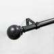 Mainstays 1" Ball Single Curtain Rod, Black, 30-84" - Walmart.com