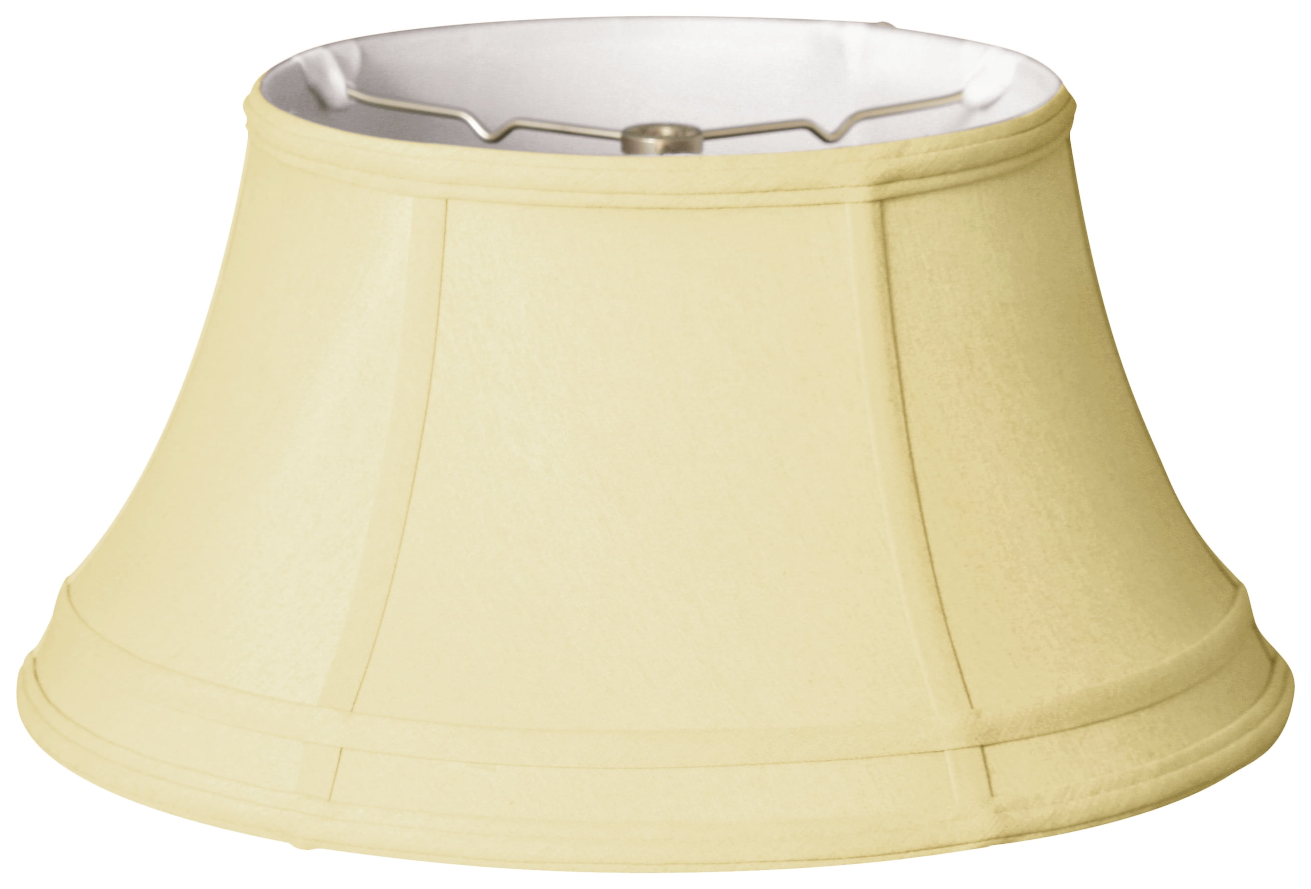 Royal Designs 17" Modified Bell Gallery Lamp Shade Eggshell - Walmart.com