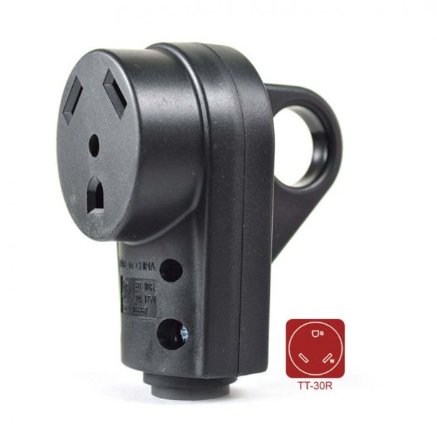 Superior Electric RVA1594 30 AMP RV Receptacle NEMA TT-30R with Handle ...