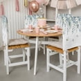 Blue Green Flower Leaf Chair Back Covers Set of 1 Rustic Farmhouse ...