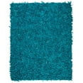 SAFAVIEH Mariam Leather Shag Area Rug, Light Blue, 5' x 8' - Walmart.com
