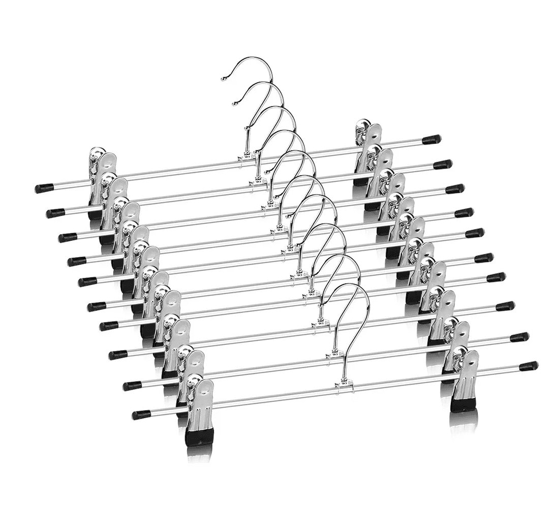 Gancho Para Ropa Remera Con Clips plata 10 Pzas | Walmart en línea