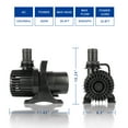 OYO WATER 8300 GPH Quiet Submersible Pond Pump with Barrier Bag and 32. ...