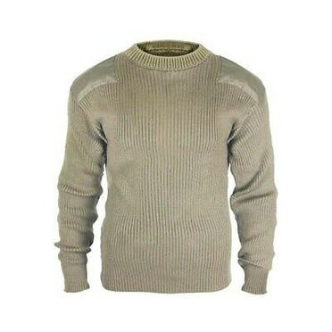 GI Acrylic Commando Sweaters, Brown, L - Walmart.com