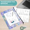 A4 File Binder 2Pack Pouch Pencil Work & Study File Pouch Delicate Blue ...