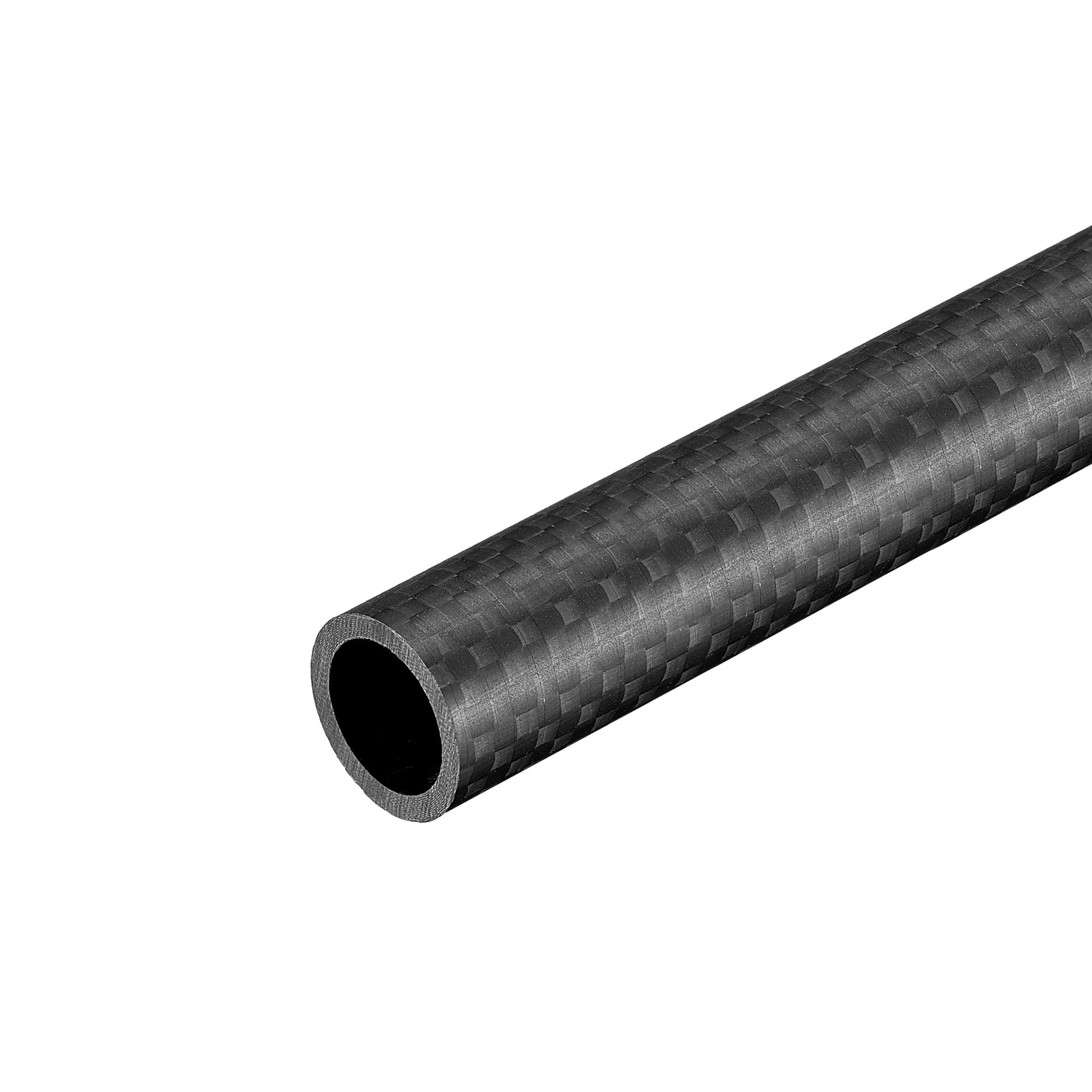 Uxcell Carbon Fiber Round Tube 16x12x500mm 3K Roll Wrapped Matt for RC ...