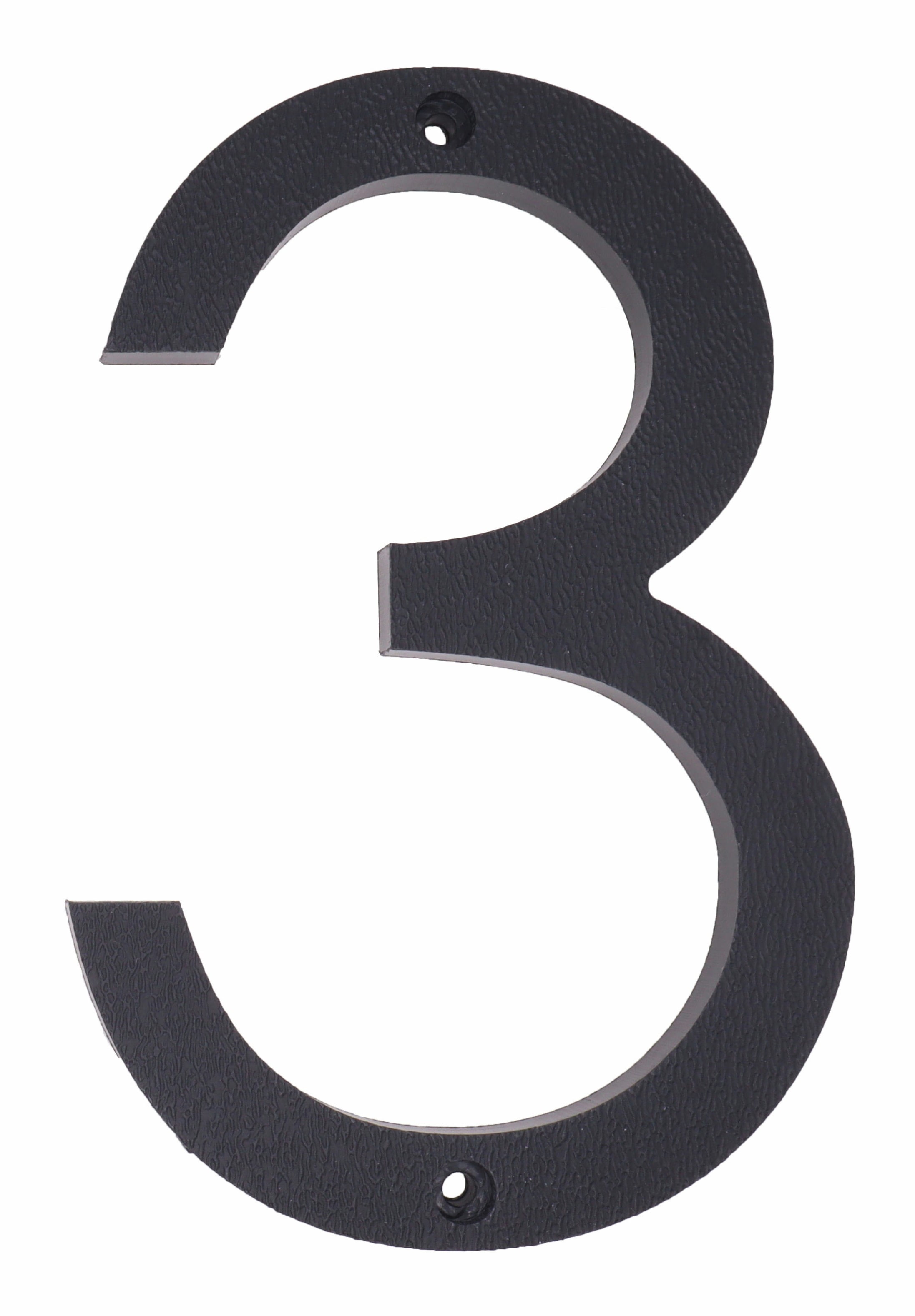 Pearl Sign Co. Black 8" Floating House Number 3, Modern Style - Walmart.com