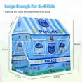 Seper Joy Kids Police Station Playhouse Indoor Outdoor Toy Play Tent ...