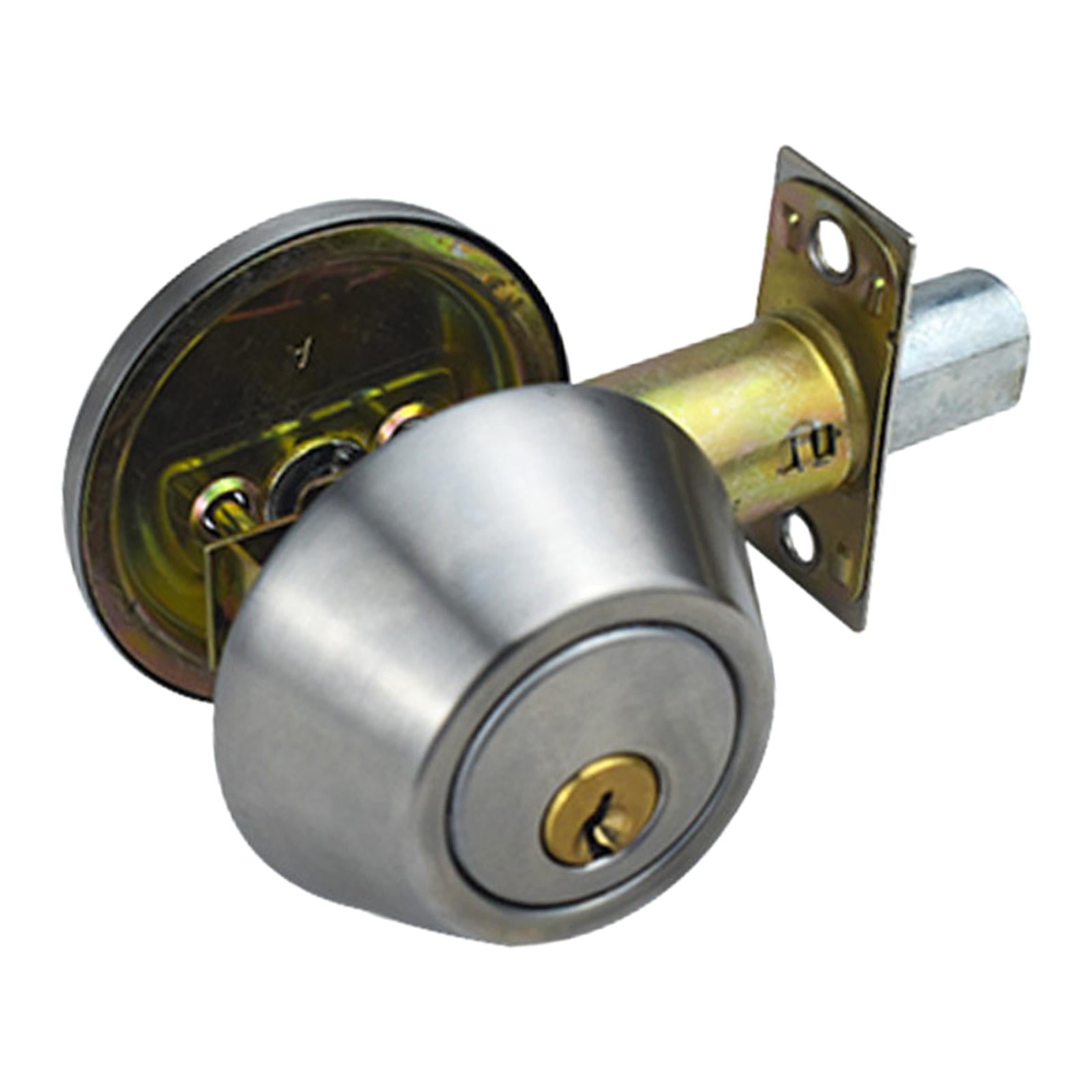Door Lock with Keys Double Cylinder Keyed on Both Sides Stainless Steel ...