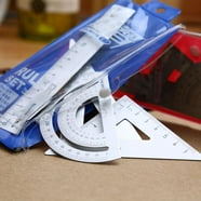 Uxcell Triangle Ruler Square Set 30/60, 45/90 Degrees 17cm/18cm ...