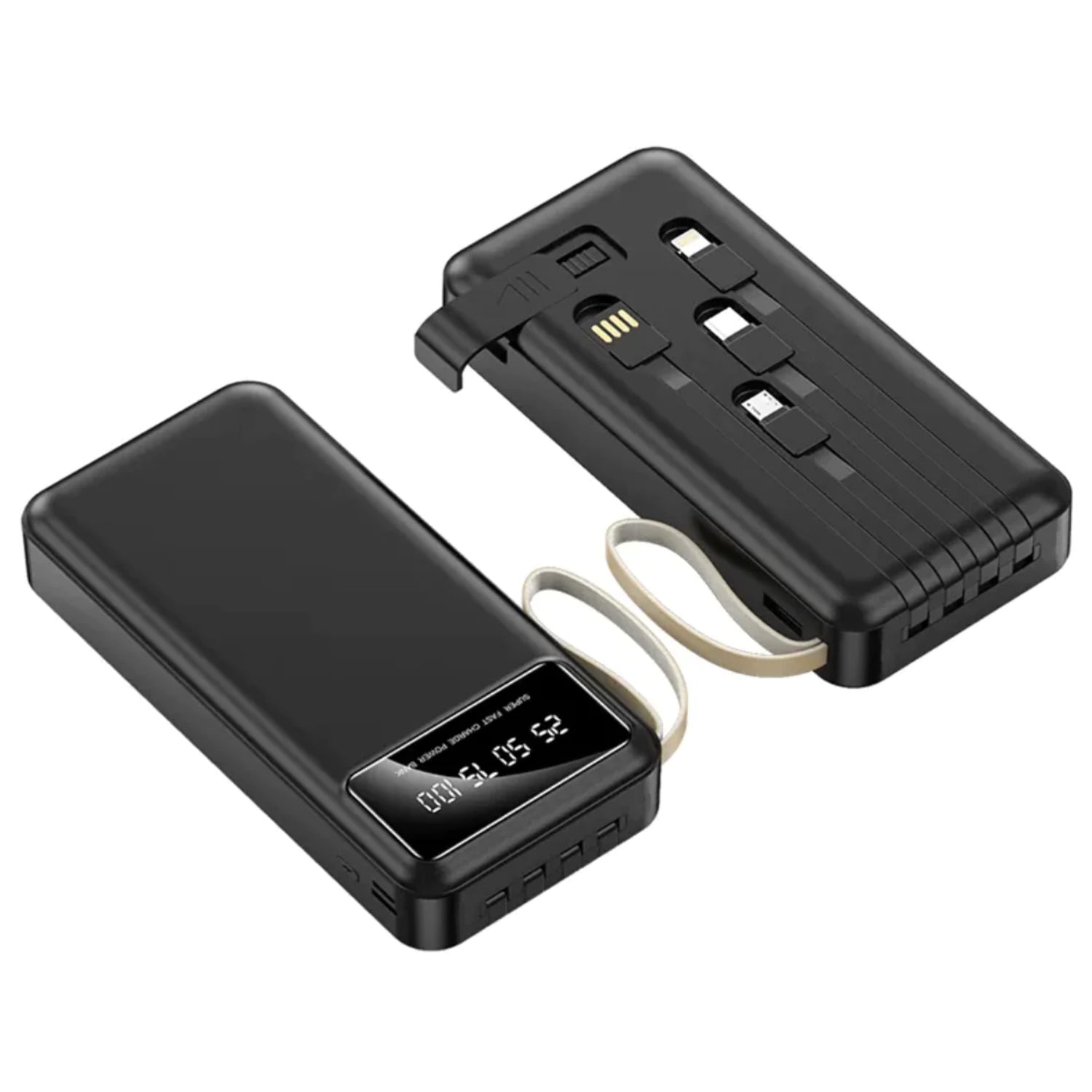 Digital display power bank comes with 4-wire 10000 mAh Capacity (1inch ...