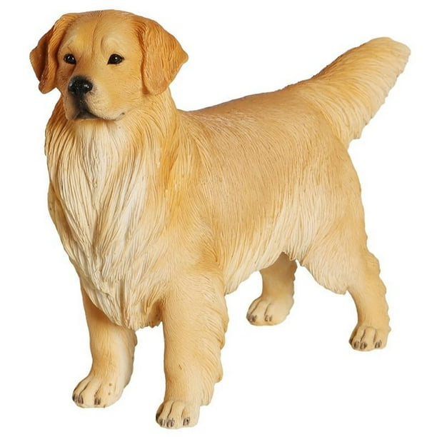 Petorama Handmade Golden Retriever Resin Statue 1-6 in Gold - Walmart ...