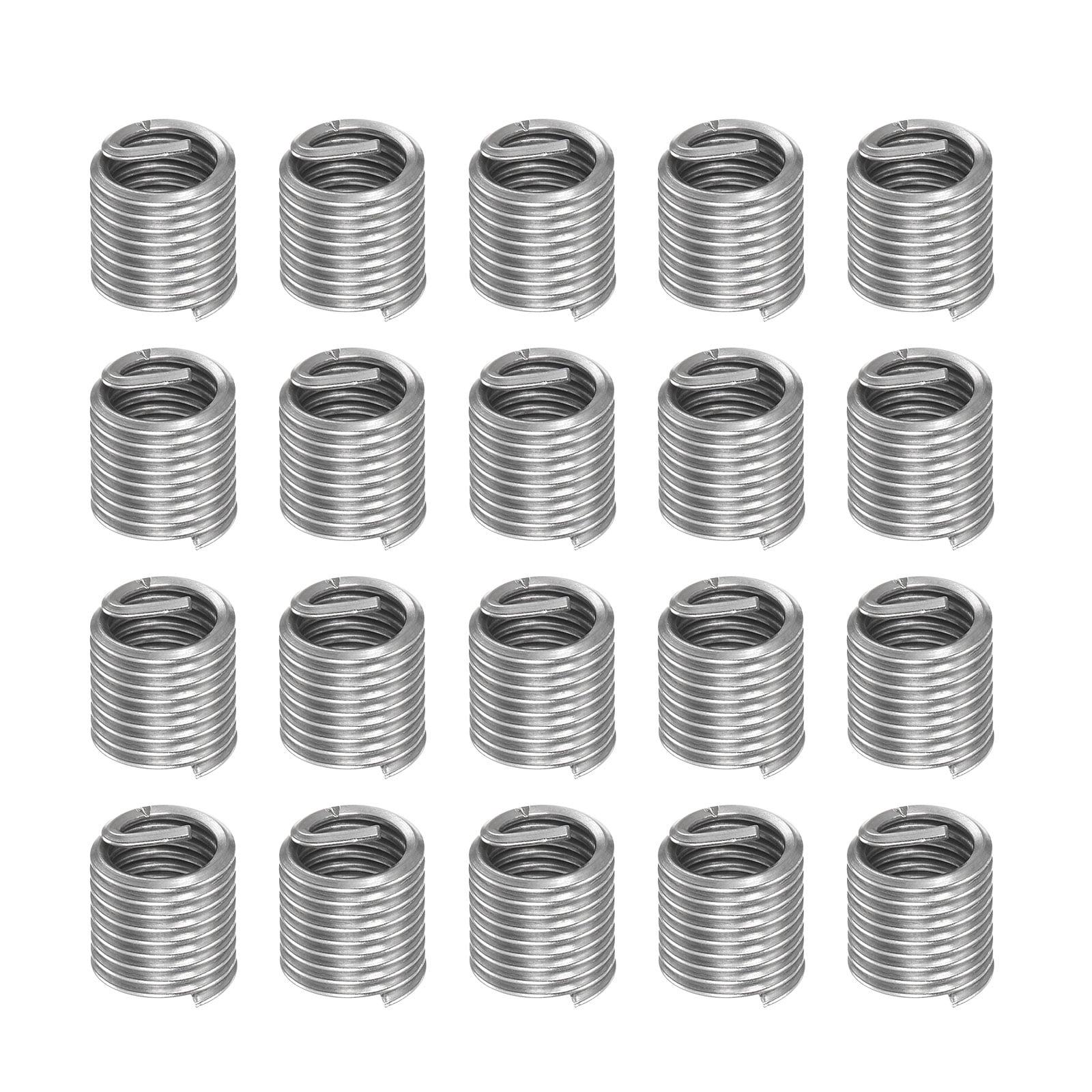 Uxcell M6 x 1 2D 12mm 304 Stainless Steel Wire Thread Insert Threaded ...