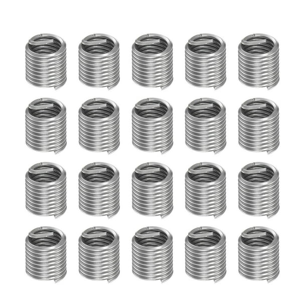 Uxcell M6 x 1 2D 12mm 304 Stainless Steel Wire Thread Insert Threaded ...