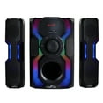 BeFree Sound 2.1 Channel Bluetooth Speaker System with LED Lights, FM ...