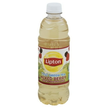 Lipton Diet Green Tea Mixed Berry Iced Tea, 16.9 fl oz, 12 Pack Bottles ...