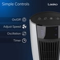 Lasko 34" Oscillating 3-Speed Remote Control Tower Fan with Timer ...