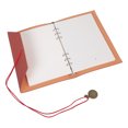 A5 Loose-Leaf Tri-fold Travel Handbook Pu Leather Notebook Stationery ...