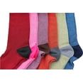 ToBeInStyle Women's Pack of 6 Fashion Printed Crew Sock - Dual Color ...