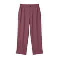 BONIXOOM Womens Capri Pants, High Waist Pleated Pants, Roll Hem Side ...