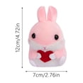 Hand Sized Bunny Stuffed Animals Cute Soft Rabbit Doll Small Plushies ...