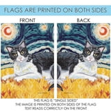 Toland Home Garden Van Meow- Tuxedo Kitty Kitten Cat Flag Double Sided ...