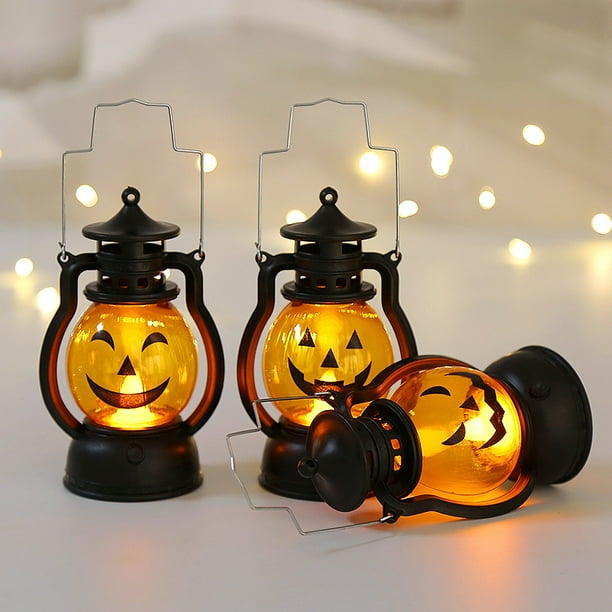 KAMUGO Halloween LED Lantern Lights 3-Packs , Small Vintage Style ...