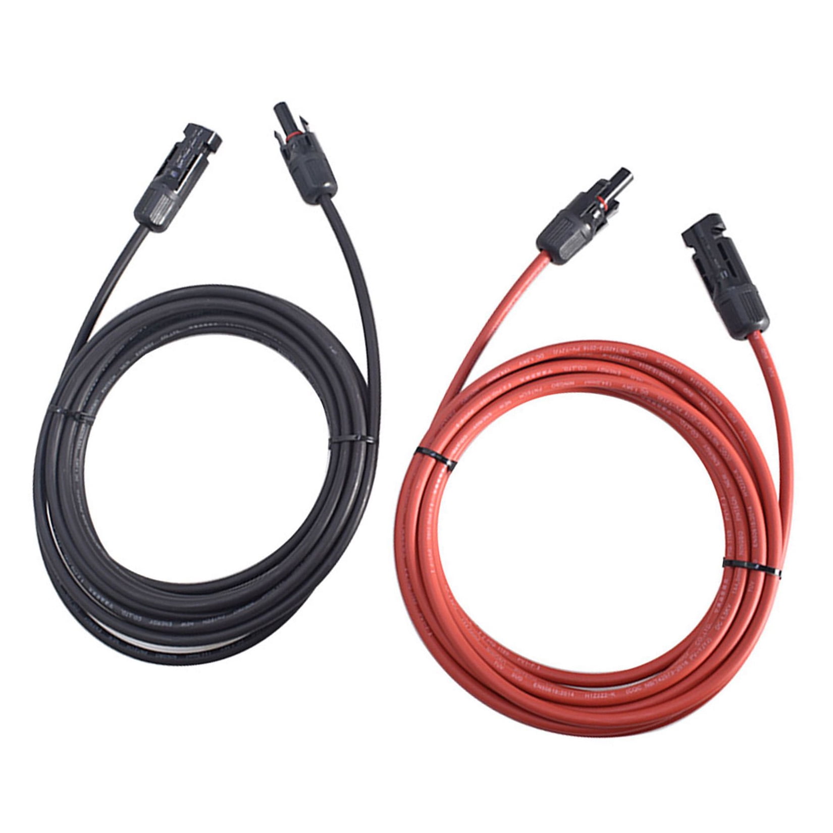 15FT 12AWG Solar Panel Extension Cable Wire with Female & Male ...