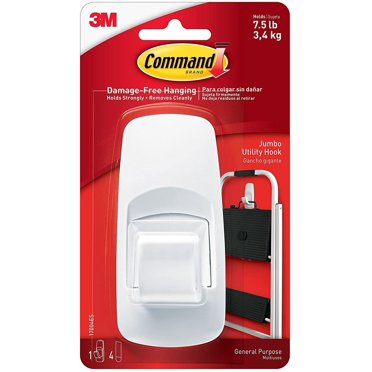 Command Clear Hook with Clear Strips, Large, 1 Hook, 2 Strips/Pack - Walmart.com