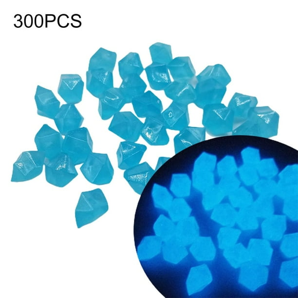 EIMELI Luminous Pebbles 300Pcs Dark Aquarium Pebbles Non-radioactive ...