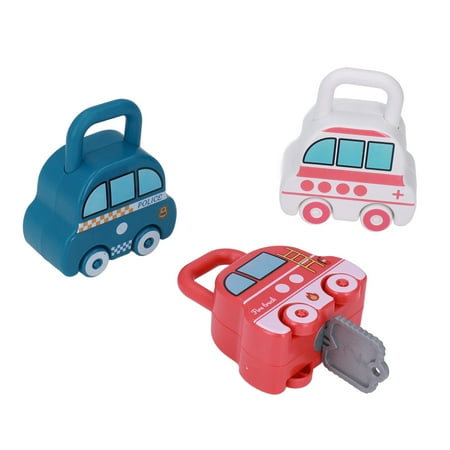 Fugacal Kids Learning Locks Toy,Kids Learning Locks Car Shaped Numbers ...