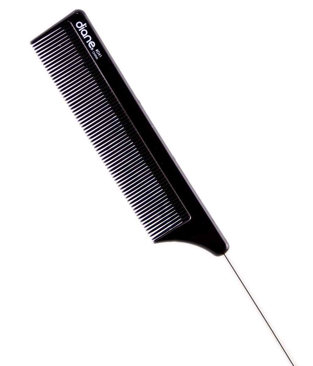 Diane Steel Pin Tail Comb - Option: 8 1/4" / Black - Walmart.com