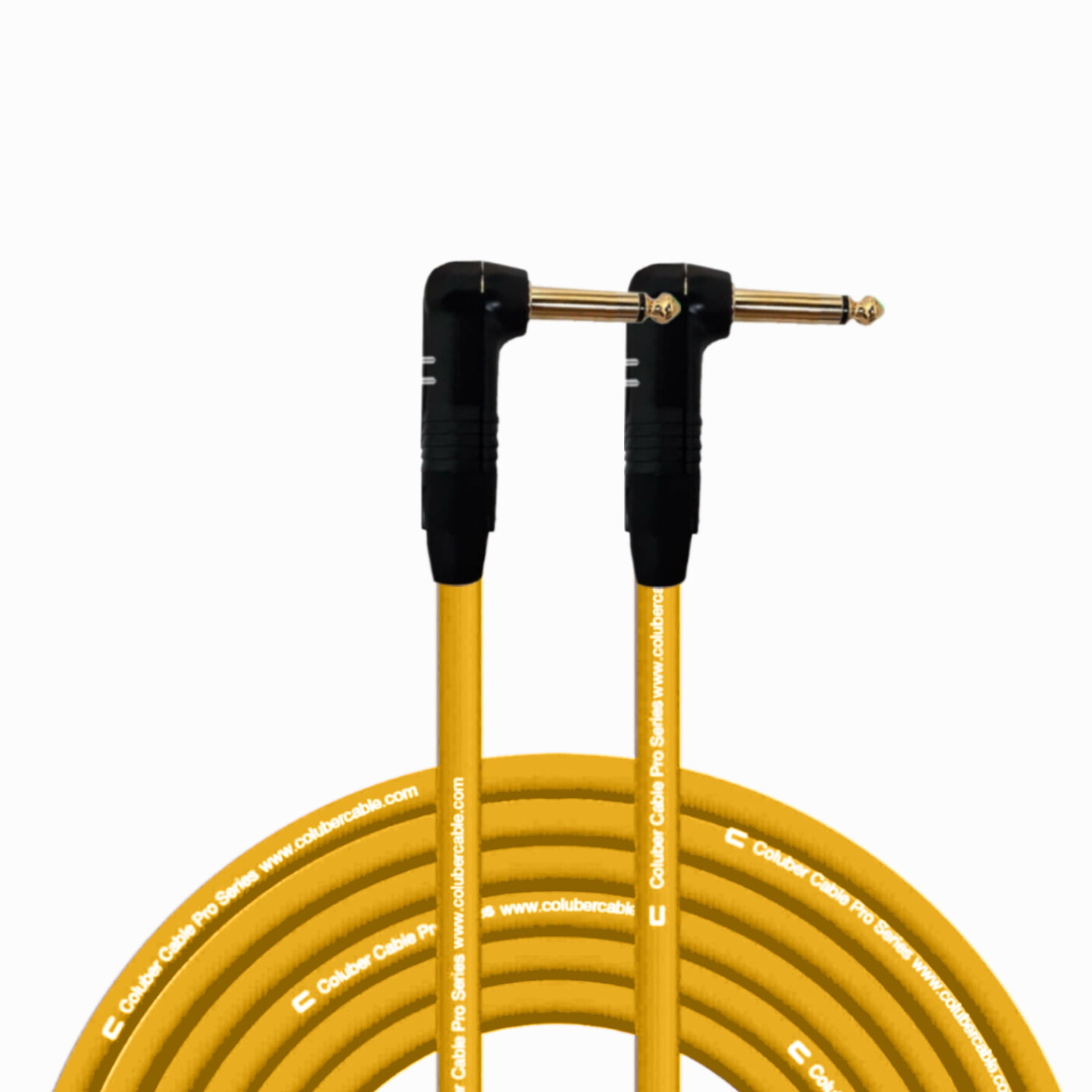 Coluber Cable Right Angle 1/4" TS to Right Angle 1/4" TS Pro Audio ...