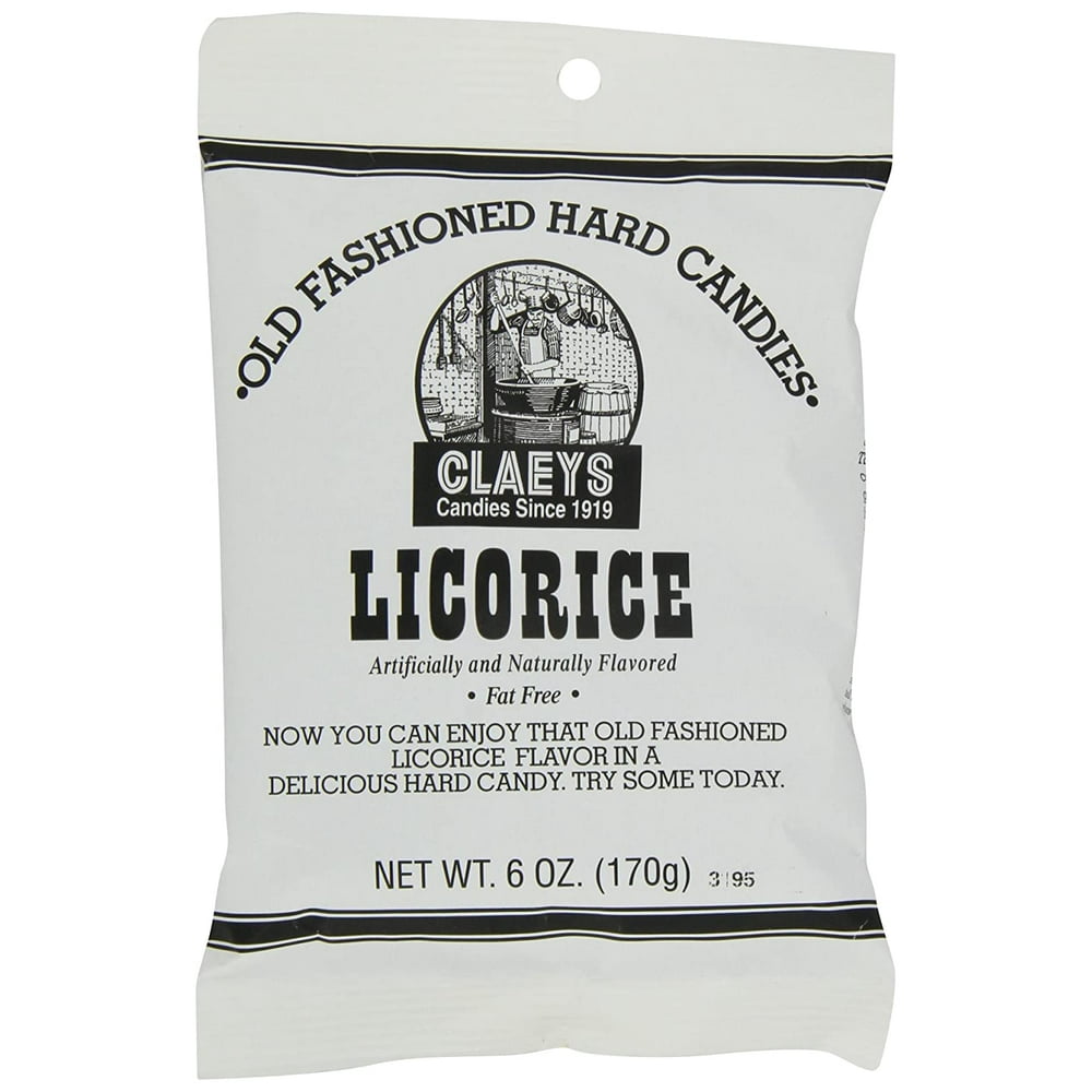 Claeys Licorice Hard Candy, 6-Ounce Packages (Pack of 12) - Walmart.com ...